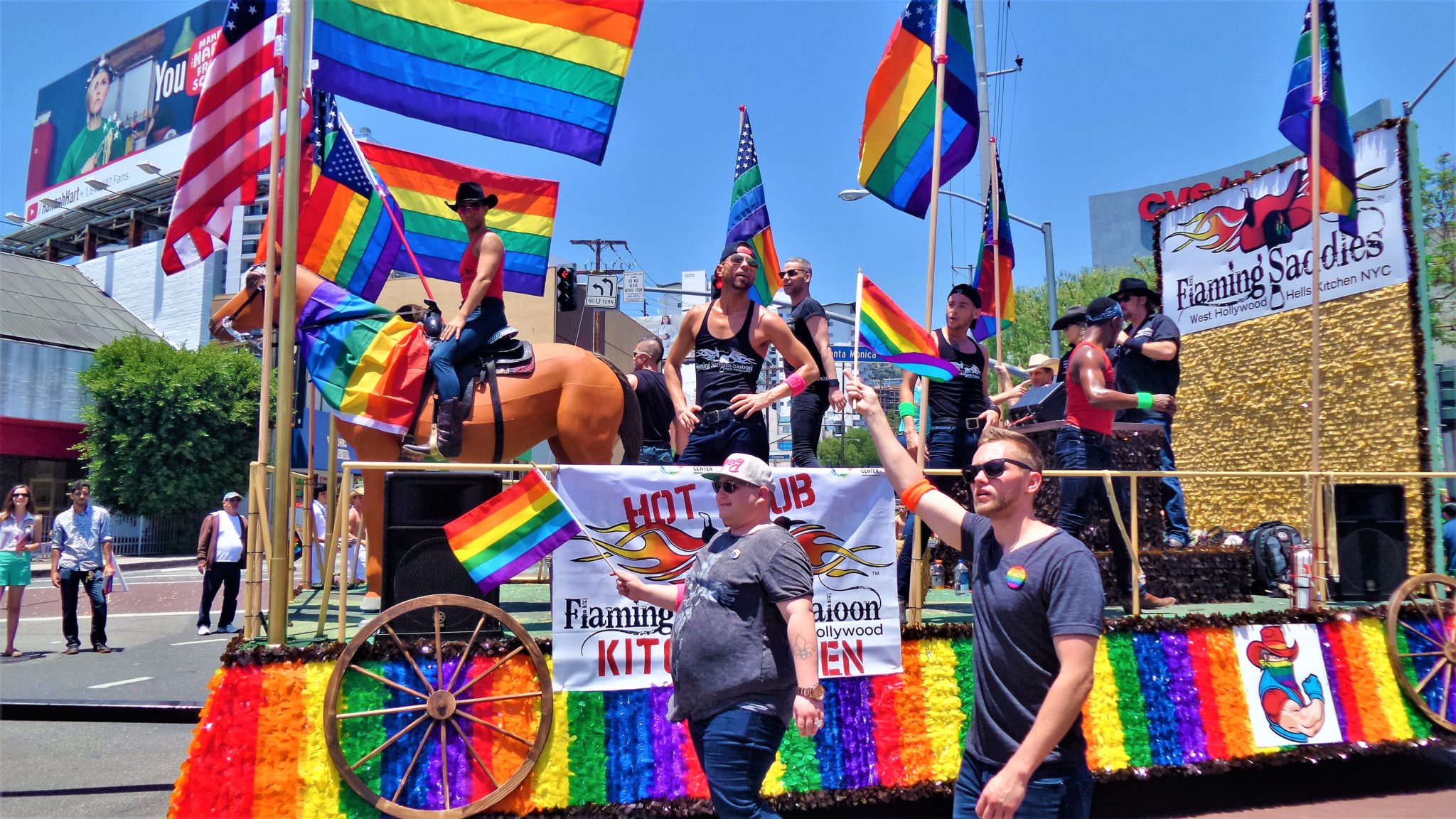 Flaming-saddles-float-west-hollywood-la-pride-california – Round the ...